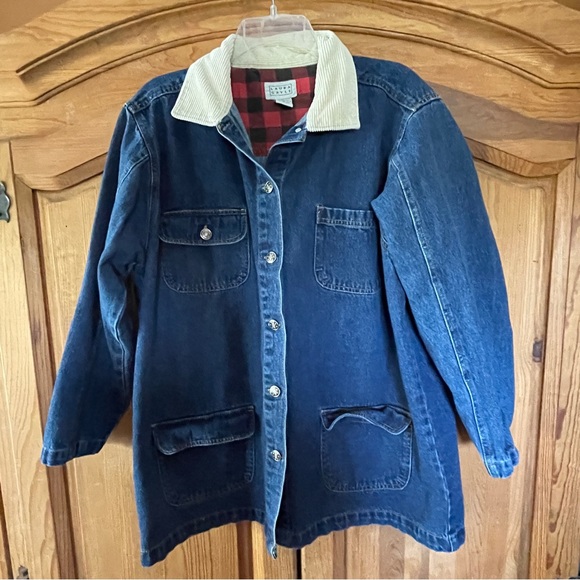 Laura Gayle | Jackets & Coats | Vtg 9s Womens Blue Denim Jacket Car ...